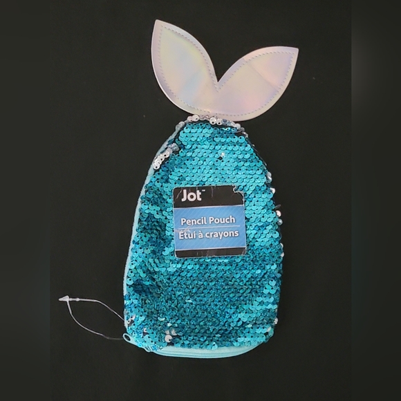 Jot | Other | Jot Sequined Mermaid Tailshaped Pencil Bag 9x425 | Poshmark